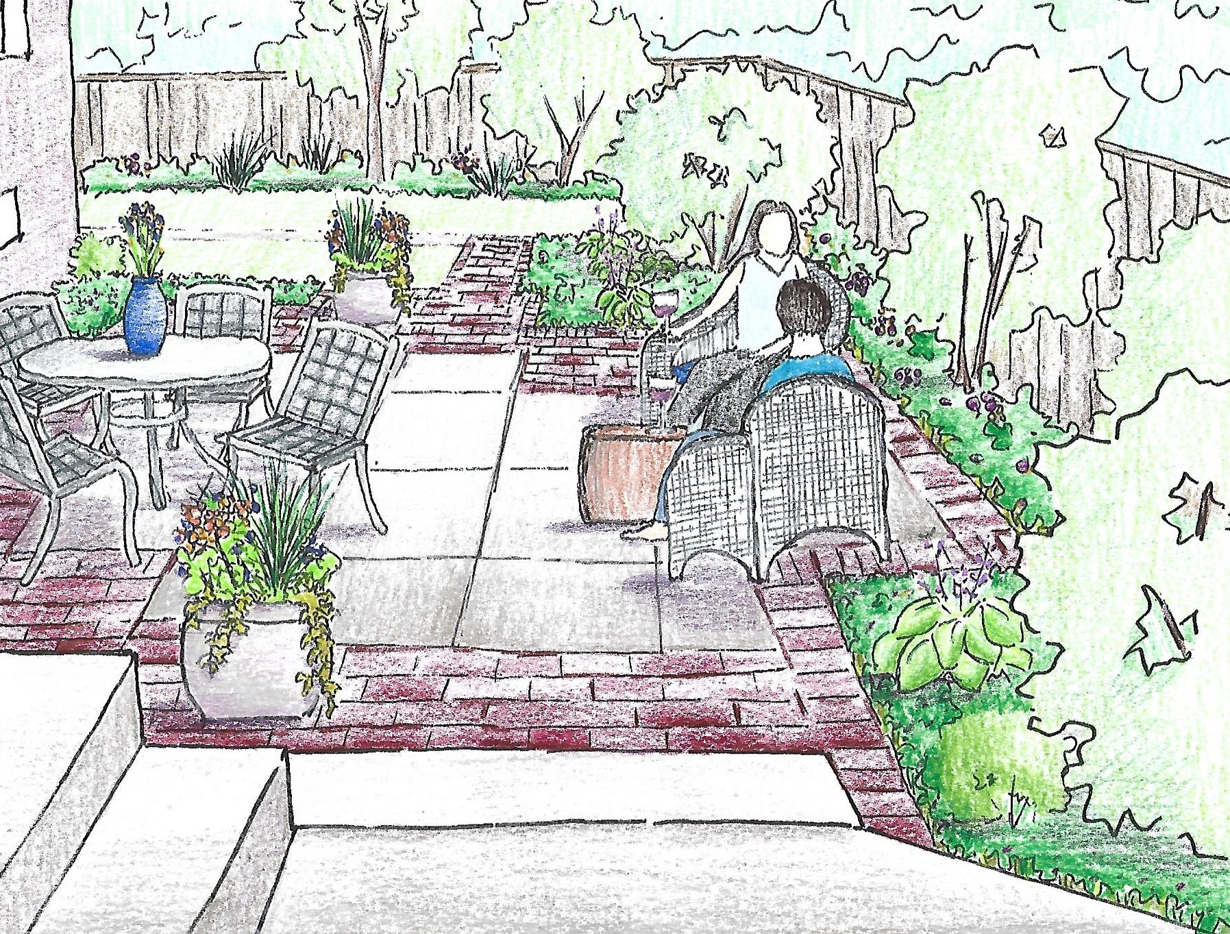 Cozy Side Yard – DRT Landscape Design